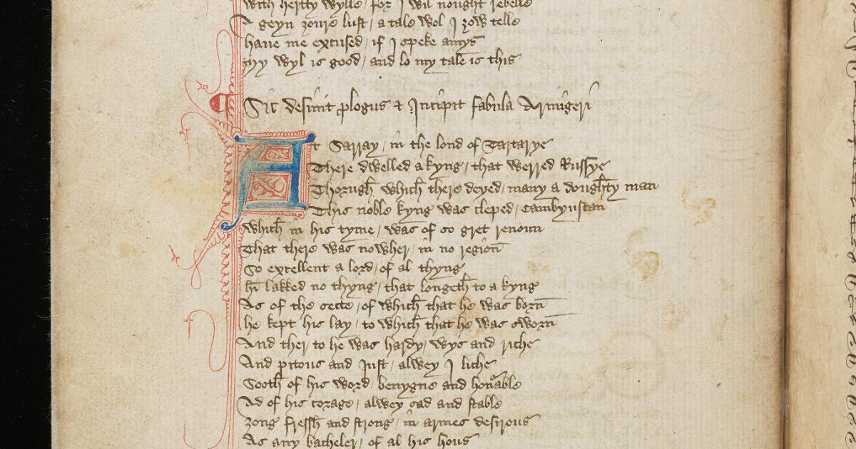 Western Medieval Manuscripts : Canterbury Tales