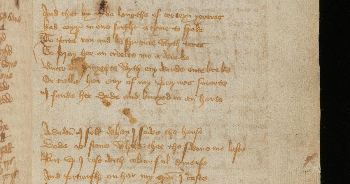 Western Medieval Manuscripts : Findern Manuscript