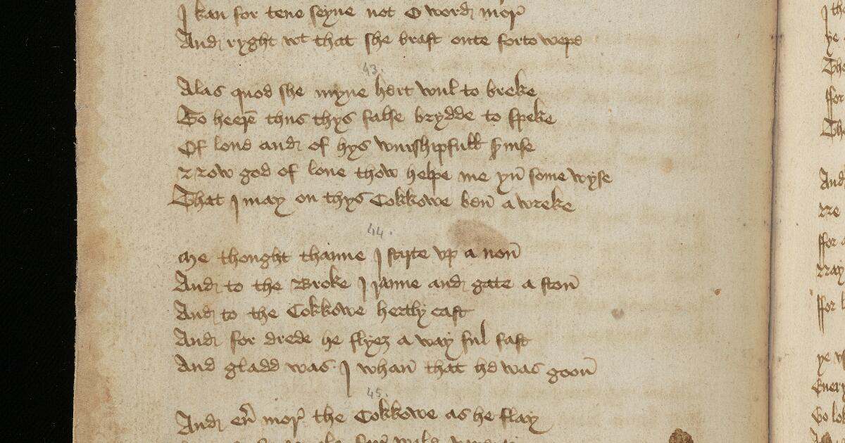Western Medieval Manuscripts : Findern Manuscript