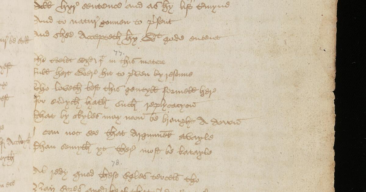 Western Medieval Manuscripts : Findern Manuscript