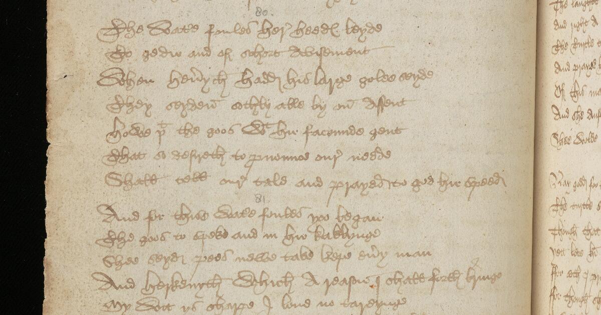 Western Medieval Manuscripts : Findern Manuscript