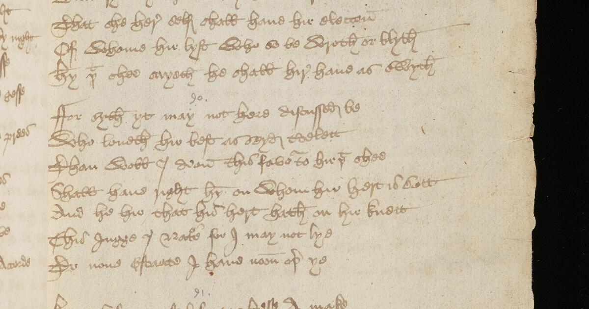 Western Medieval Manuscripts : Findern Manuscript