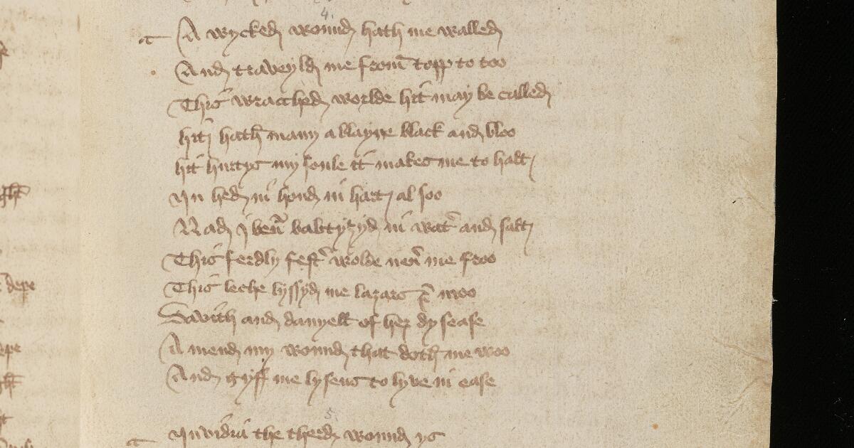 Western Medieval Manuscripts : Findern Manuscript
