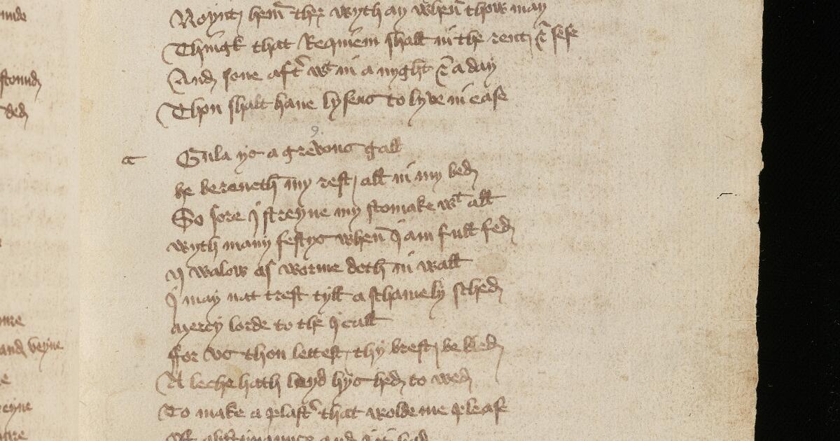 Western Medieval Manuscripts : Findern Manuscript