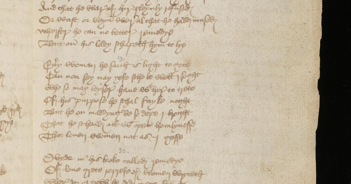 Western Medieval Manuscripts : Findern Manuscript