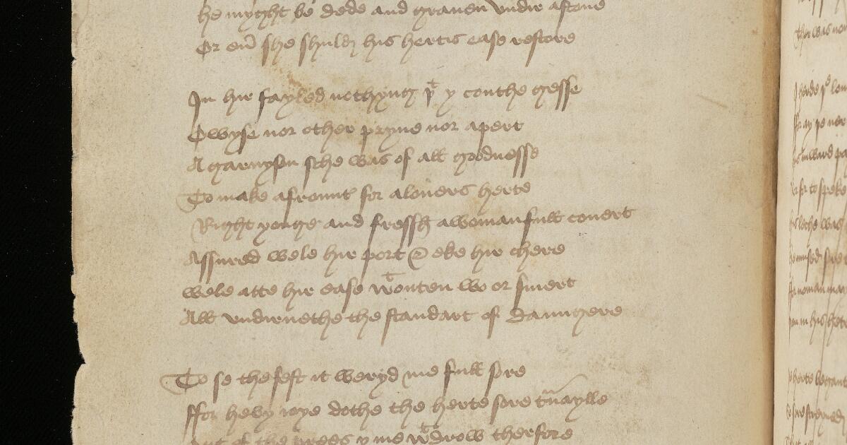 Western Medieval Manuscripts : Findern Manuscript