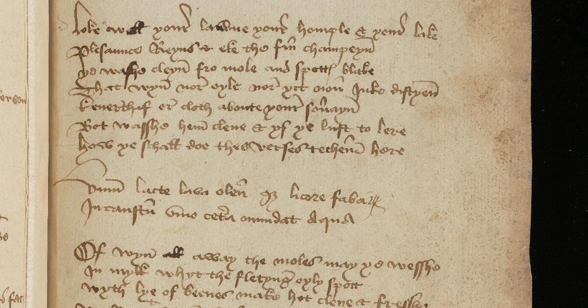Western Medieval Manuscripts : Findern Manuscript