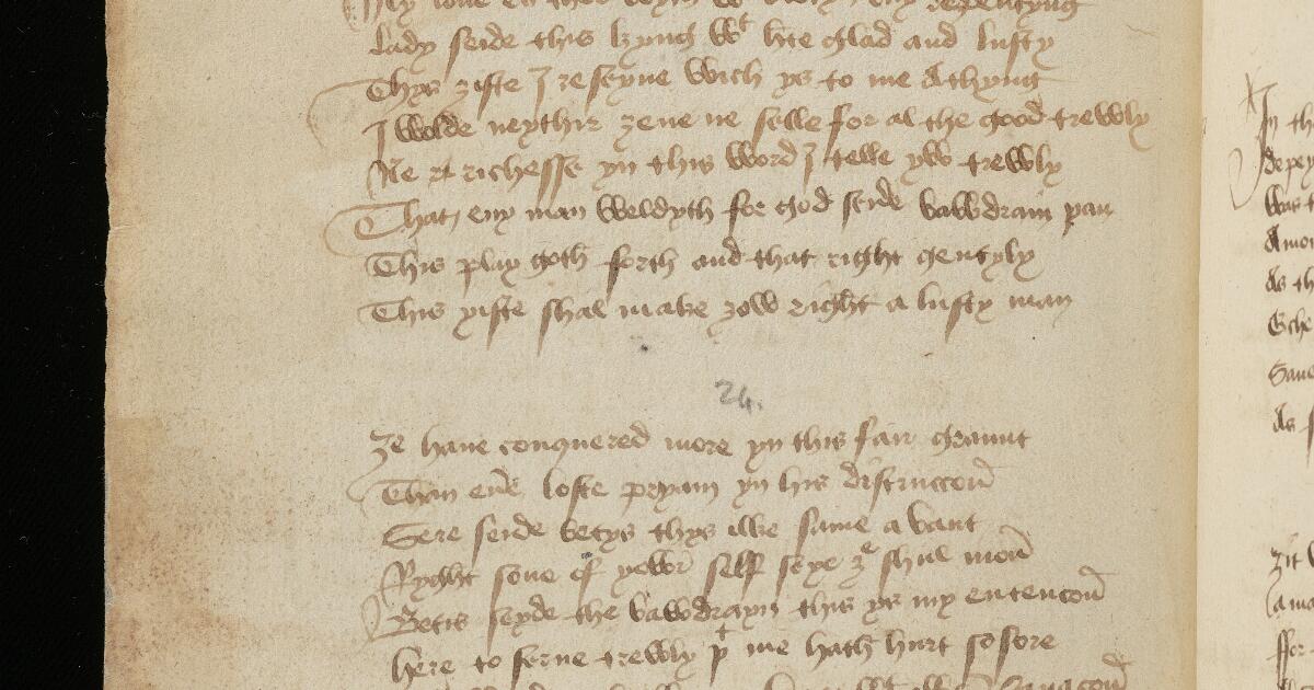 Western Medieval Manuscripts : Findern Manuscript