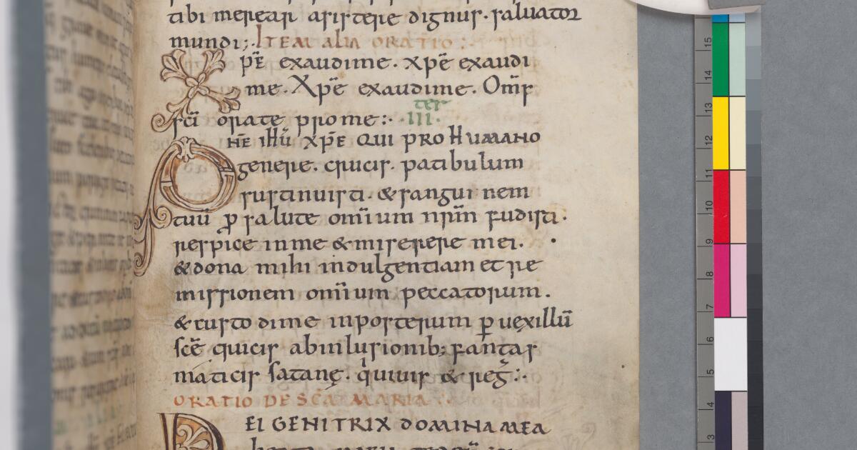 Western Medieval Manuscripts : Bilingual Psalter in Old English and Latin
