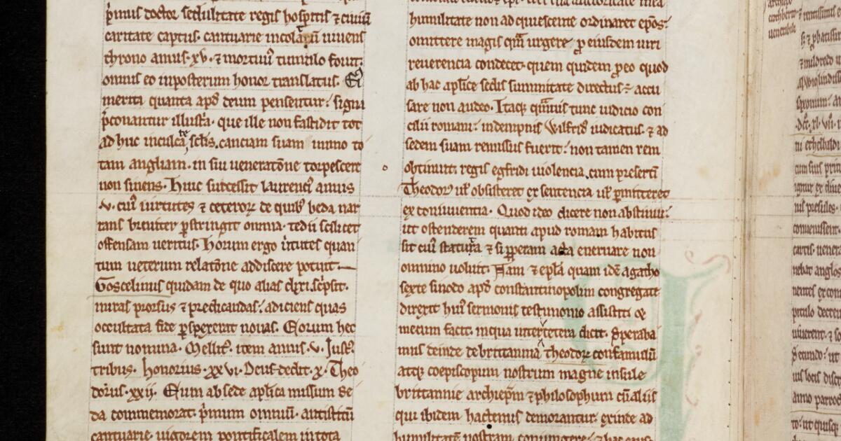 Western Medieval Manuscripts : William of Malmesbury, Gesta pontificum ...
