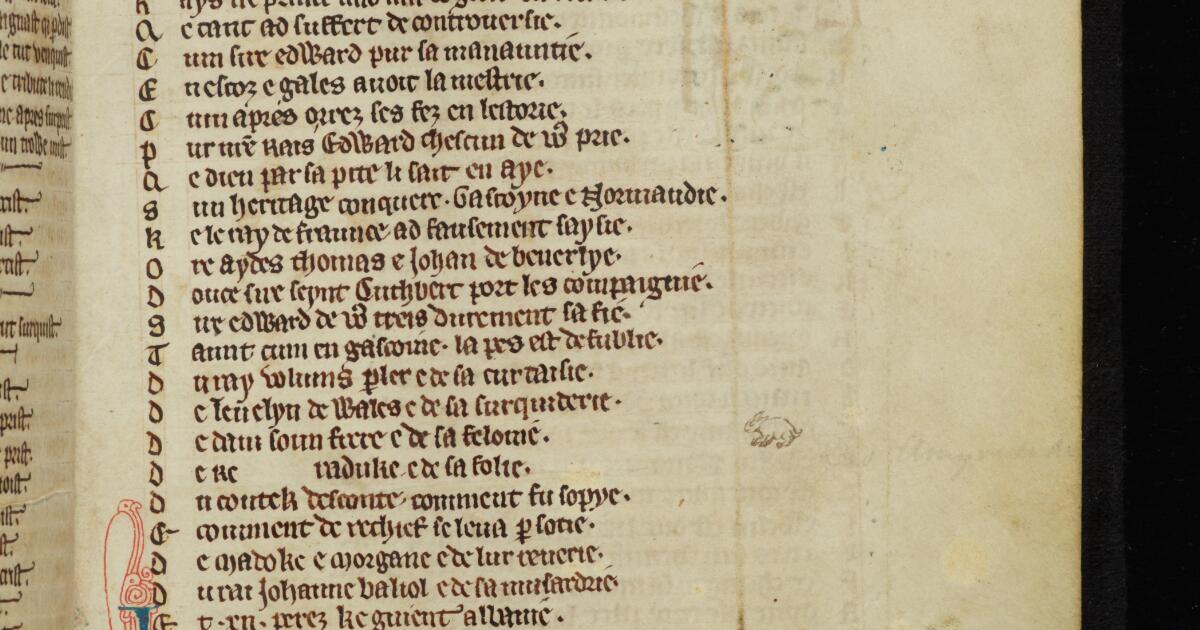 Western Medieval Manuscripts : Trilingual compendium of texts