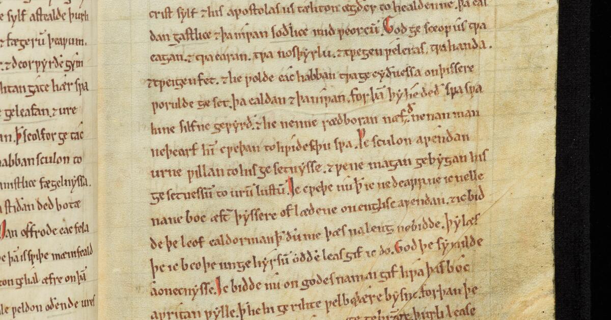 Western Medieval Manuscripts : Homilies and saints' lives, in Old English
