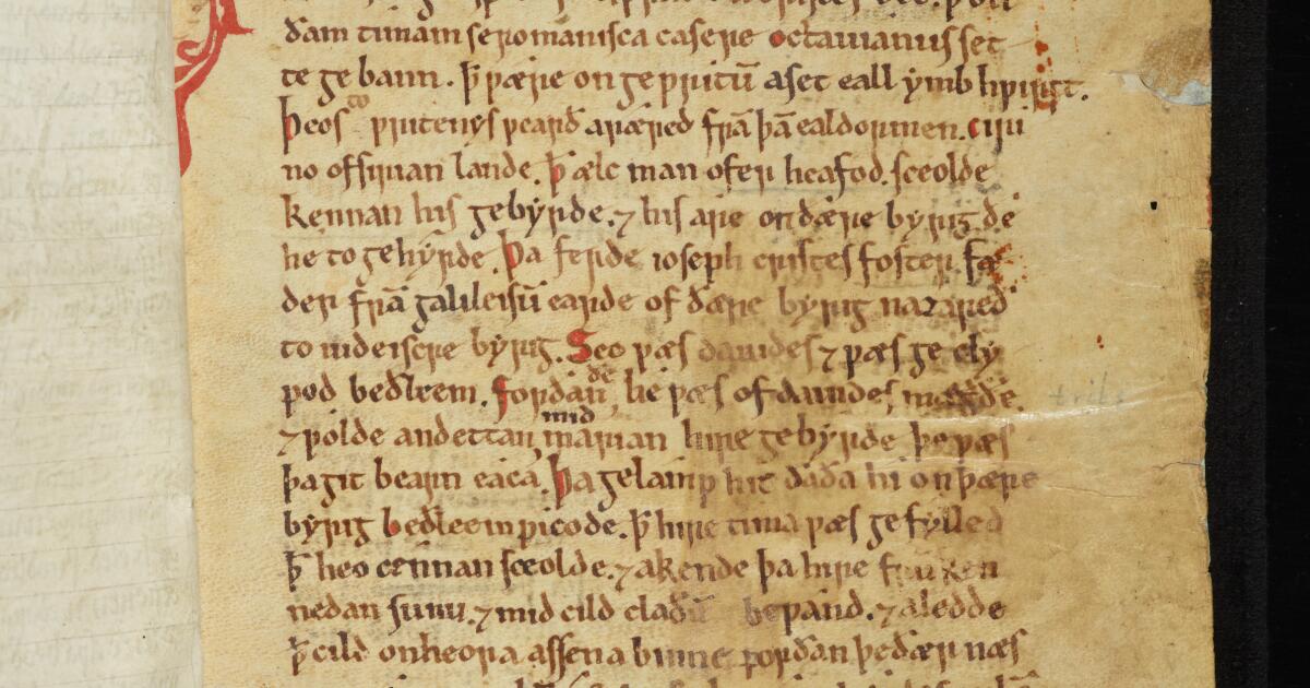Western Medieval Manuscripts : Old English homilies and saints' lives
