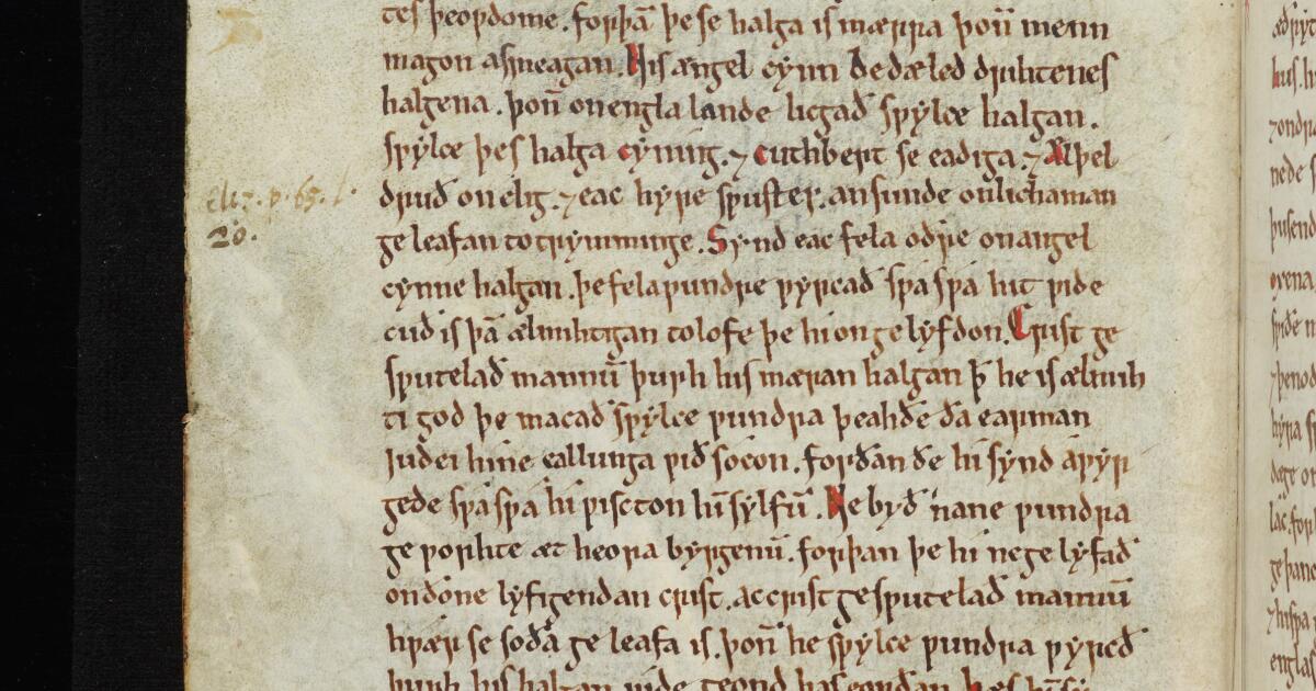 Western Medieval Manuscripts : Old English homilies and saints' lives