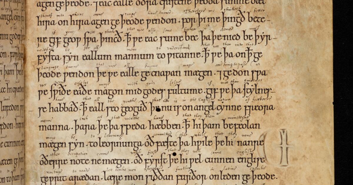 Western Medieval Manuscripts : Alfred the Great's Old English ...