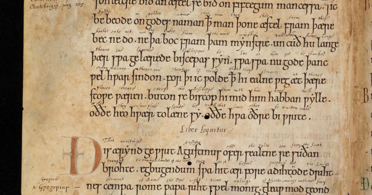 Western Medieval Manuscripts : Alfred the Great's Old English ...