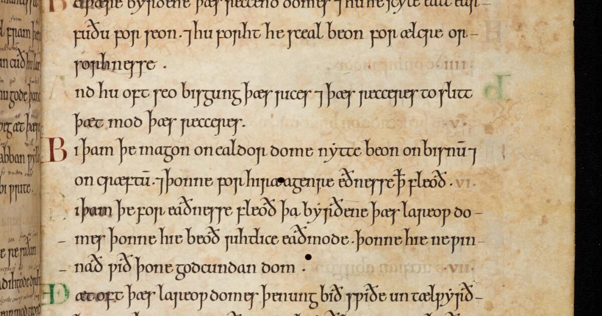 Western Medieval Manuscripts : Alfred the Great's Old English ...