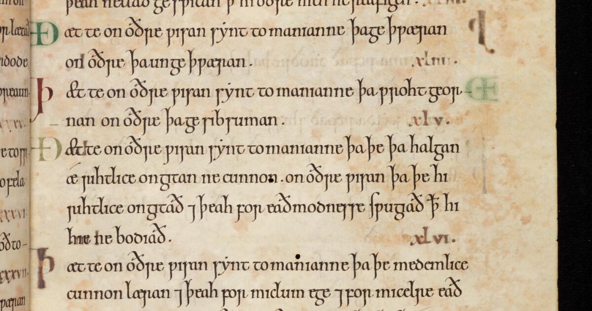 Western Medieval Manuscripts : Alfred the Great's Old English ...