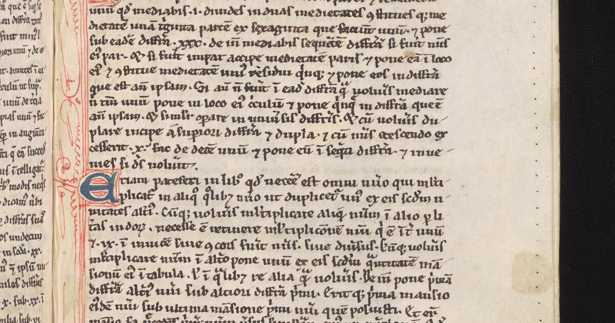 Western Medieval Manuscripts : Constantinus Africanus, al-Khwarizmi ...