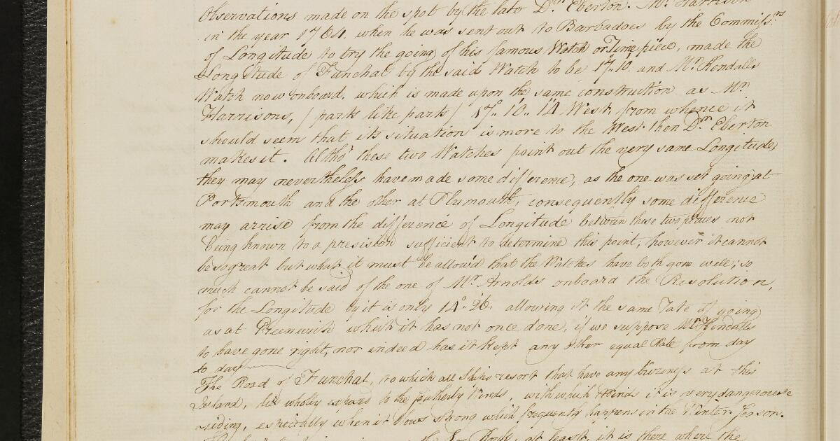 National Maritime Museum Manuscripts : Journal of Captain Cook's voyage ...