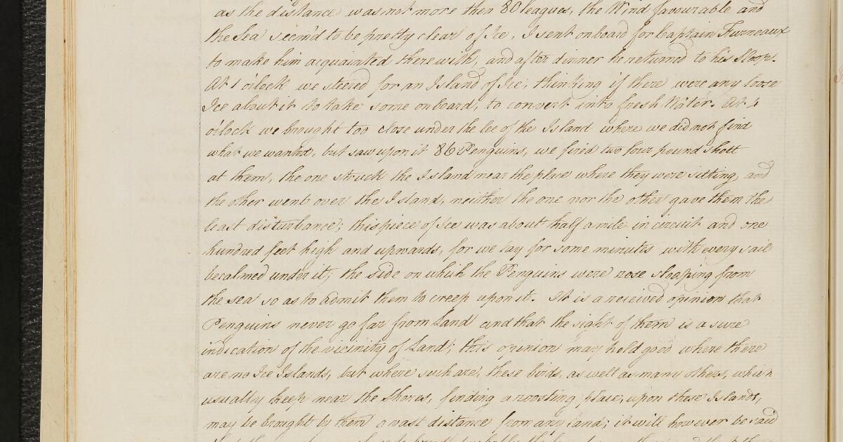 National Maritime Museum Manuscripts : Journal of Captain Cook's voyage ...