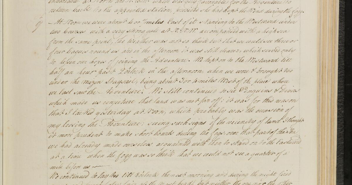National Maritime Museum Manuscripts : Journal of Captain Cook's voyage ...