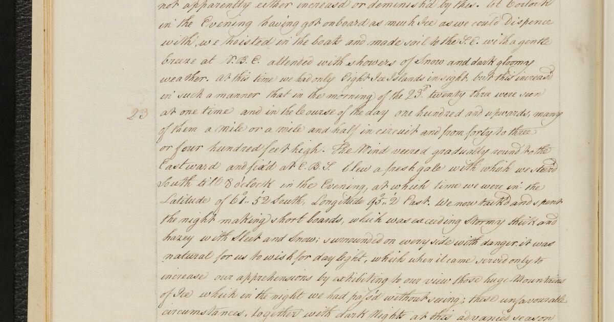 National Maritime Museum Manuscripts : Journal of Captain Cook's voyage ...