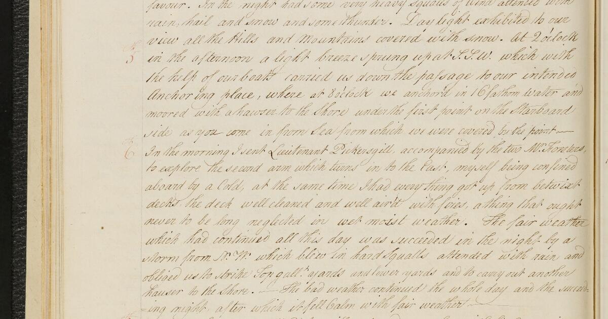 National Maritime Museum Manuscripts : Journal of Captain Cook's voyage ...