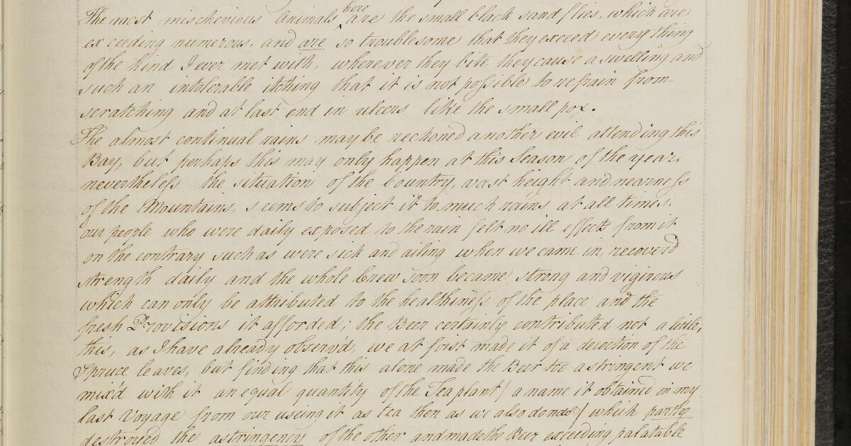 National Maritime Museum Manuscripts : Journal of Captain Cook's voyage ...