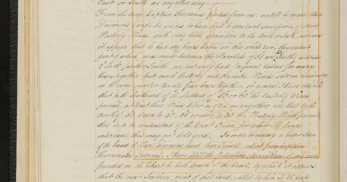 National Maritime Museum Manuscripts : Journal of Captain Cook's voyage ...
