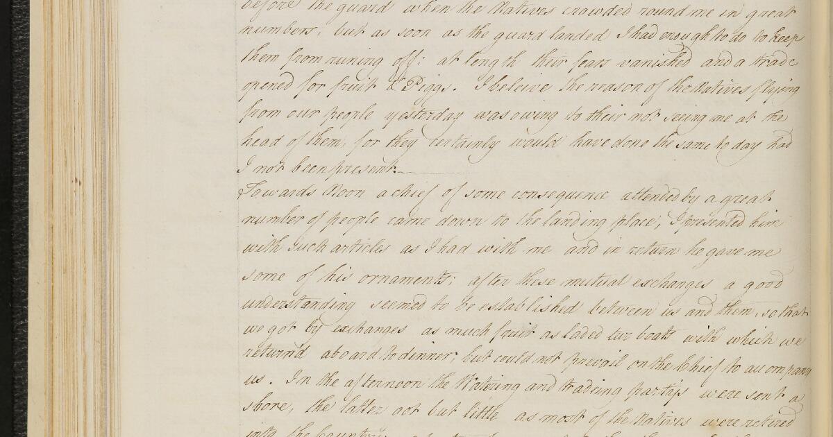 National Maritime Museum Manuscripts : Journal of Captain Cook's voyage ...