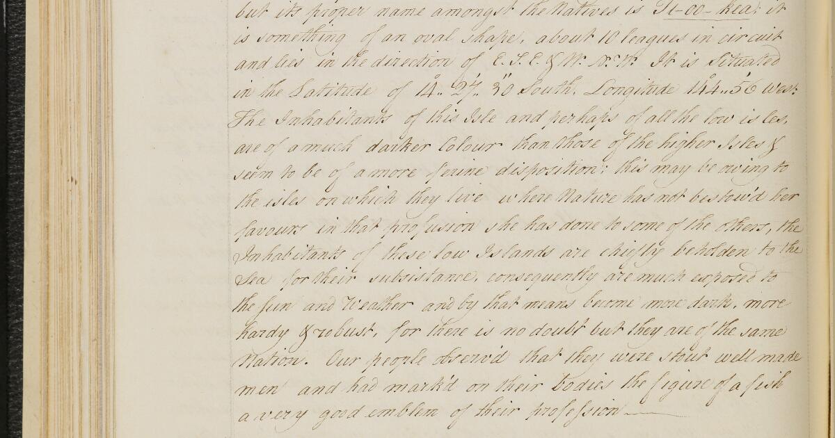 National Maritime Museum Manuscripts : Journal of Captain Cook's voyage ...
