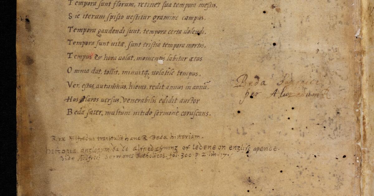 Western Medieval Manuscripts : Bede, Historia ecclesiastica gentis ...