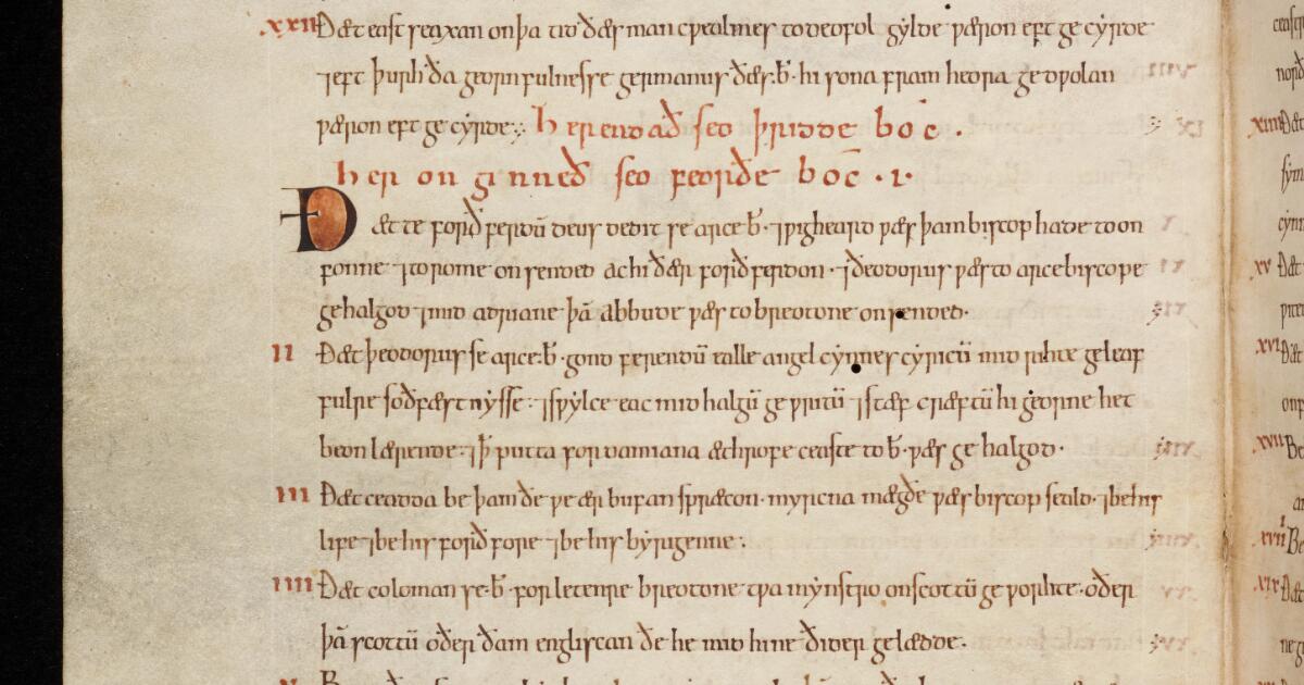 Western Medieval Manuscripts : Bede, Historia ecclesiastica gentis ...