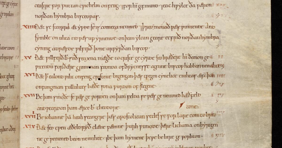 Western Medieval Manuscripts : Bede, Historia ecclesiastica gentis ...