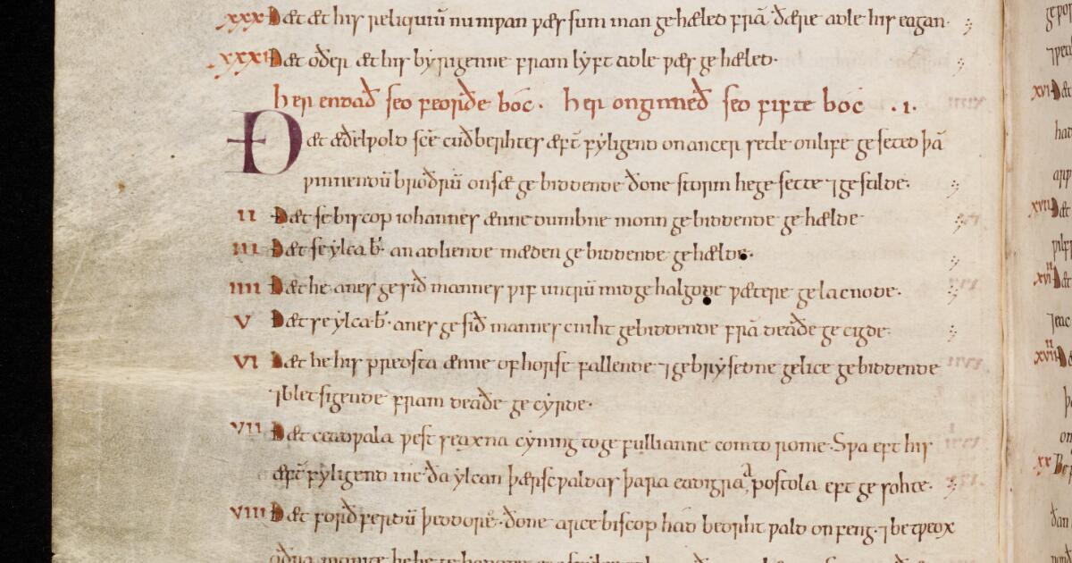 Western Medieval Manuscripts : Bede, Historia ecclesiastica gentis ...