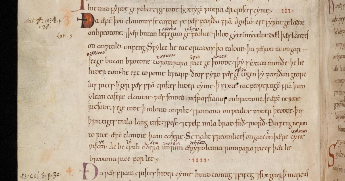Western Medieval Manuscripts : Bede, Historia ecclesiastica gentis ...
