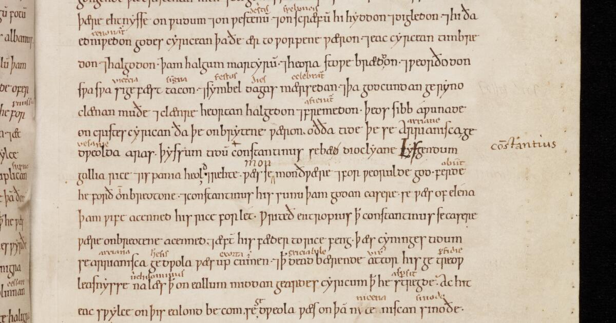 Western Medieval Manuscripts : Bede, Historia ecclesiastica gentis ...