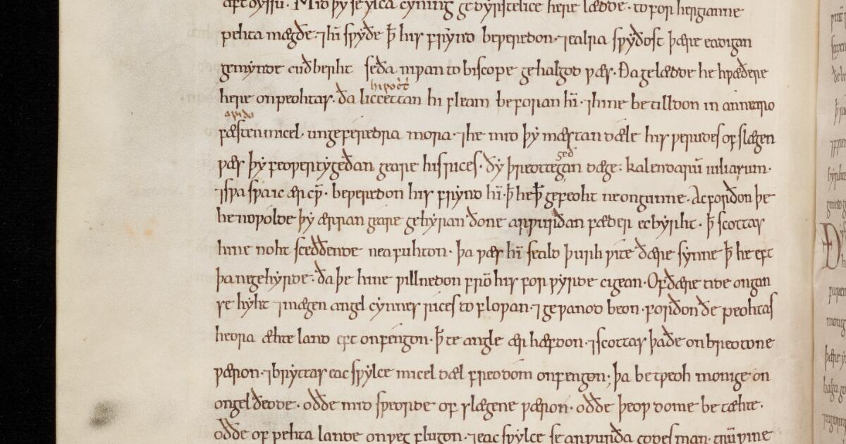 Western Medieval Manuscripts : Bede, Historia ecclesiastica gentis ...