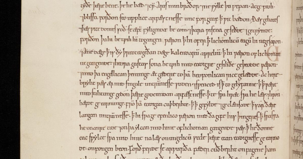 Western Medieval Manuscripts : Bede, Historia ecclesiastica gentis ...