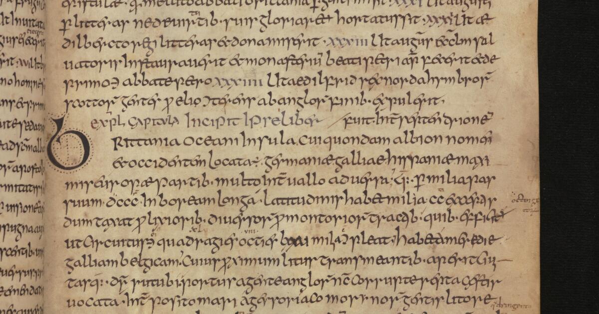 Western Medieval Manuscripts : Bede, Historia ecclesiastica gentis ...