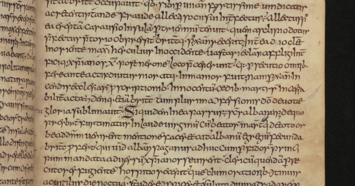 Western Medieval Manuscripts : Bede, Historia ecclesiastica gentis ...