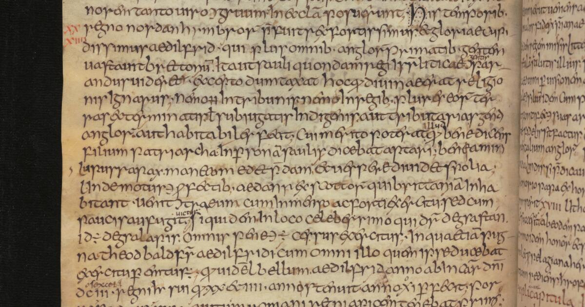 Western Medieval Manuscripts : Bede, Historia ecclesiastica gentis ...