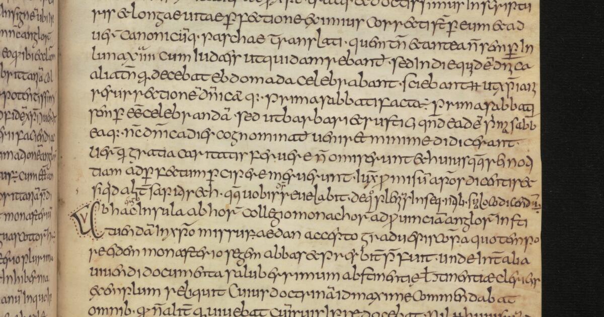 Western Medieval Manuscripts : Bede, Historia ecclesiastica gentis ...