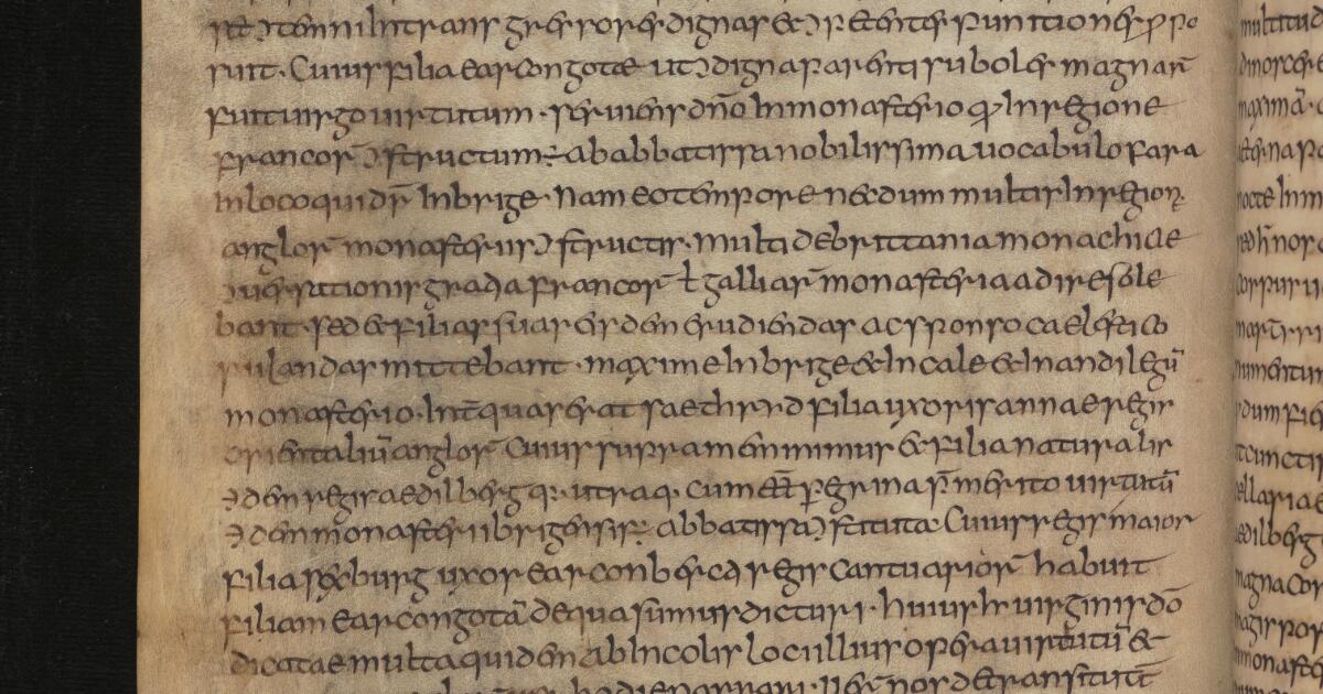 Western Medieval Manuscripts : Bede, Historia ecclesiastica gentis ...
