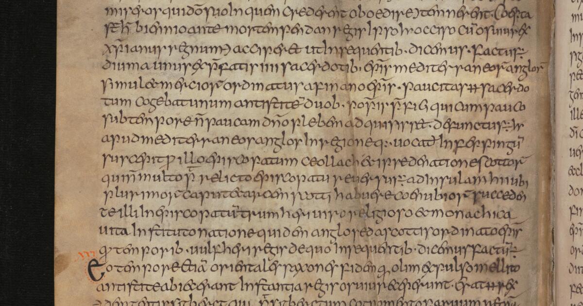 Western Medieval Manuscripts : Bede, Historia ecclesiastica gentis ...