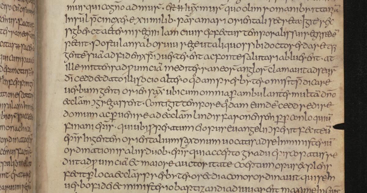 Western Medieval Manuscripts : Bede, Historia ecclesiastica gentis ...