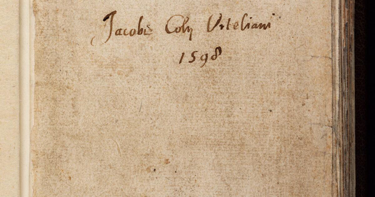 Pembroke College : Album Amicorum of Abraham Ortelius