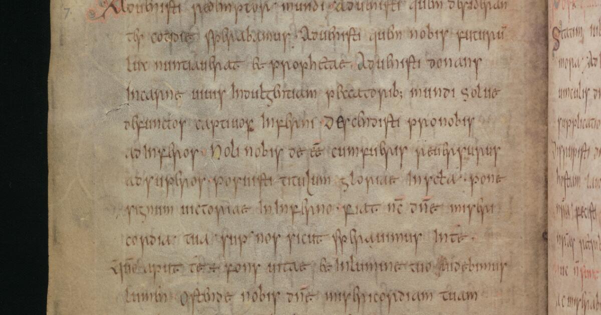 Western Medieval Manuscripts : Prayerbook ('The Book of Cerne')