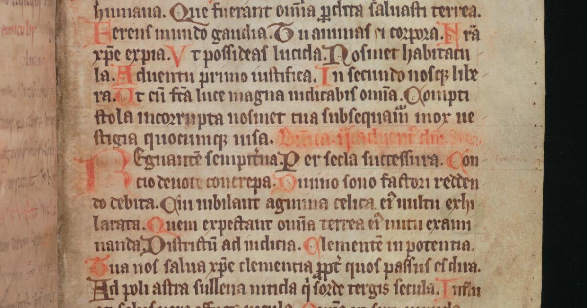 Western Medieval Manuscripts : Prayerbook ('The Book of Cerne')